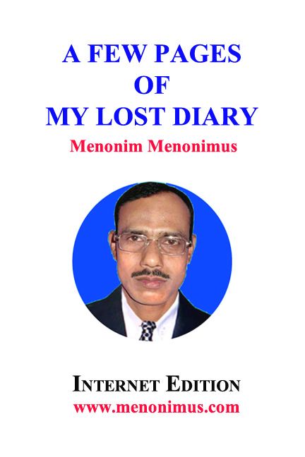 A Few Pages Of My Lost Diary - Menonimus