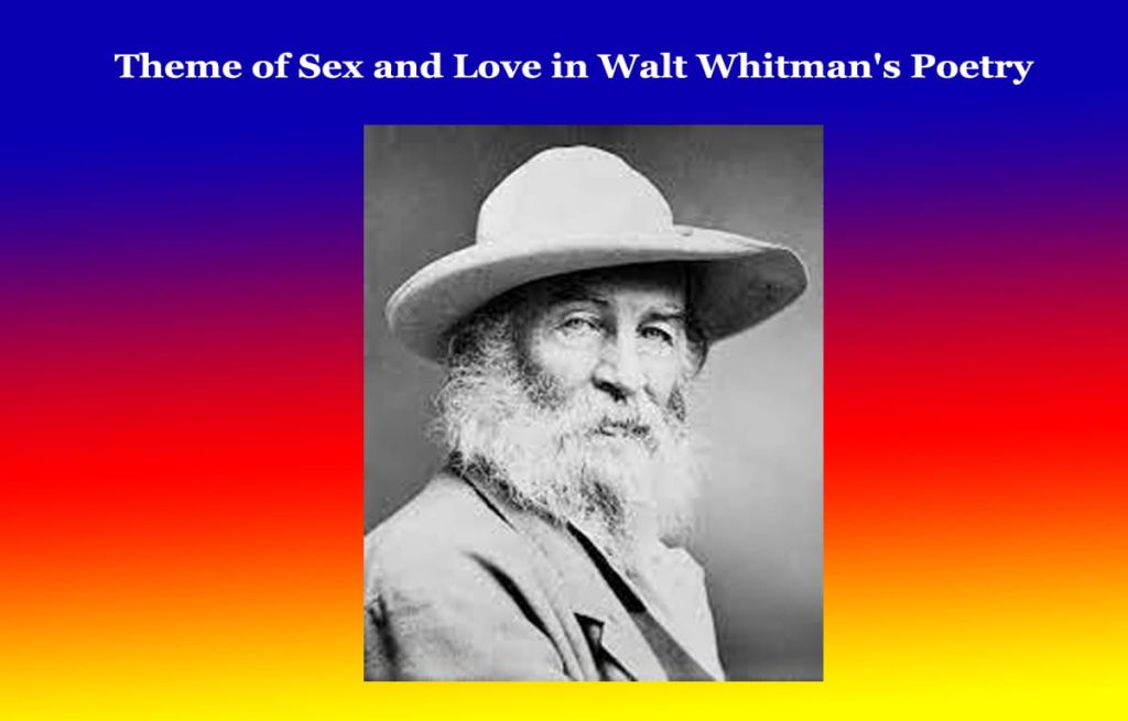 Theme Of Sex And Love In Walt Whitman's Poetry - Menonimus