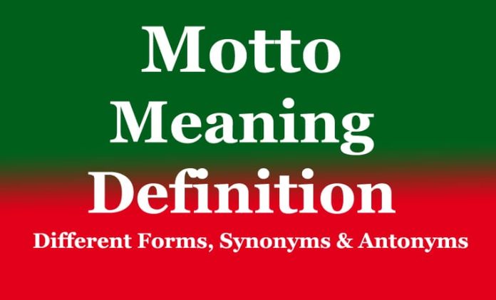 Motto - Menonimus